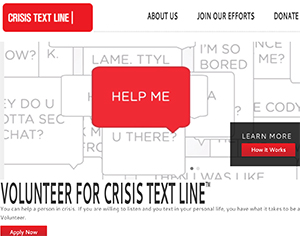 UMD PSYC E-News: Become a Volunteer Crisis Counselor with Crisis Text Line!
