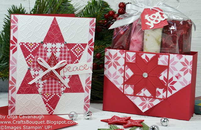 Crafts Bouquet: Quilted Christmas Card and Gift Box