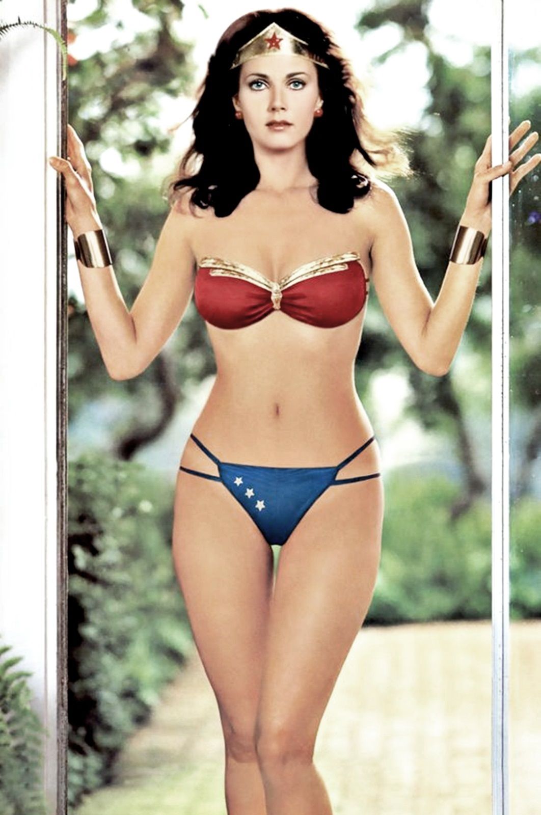 Interesting Green Tvs Wonder Woman Lynda Carter Gets Star On Hollywood Walk Of Fame