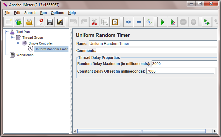 Jmeter Uniform Random Timer Usage