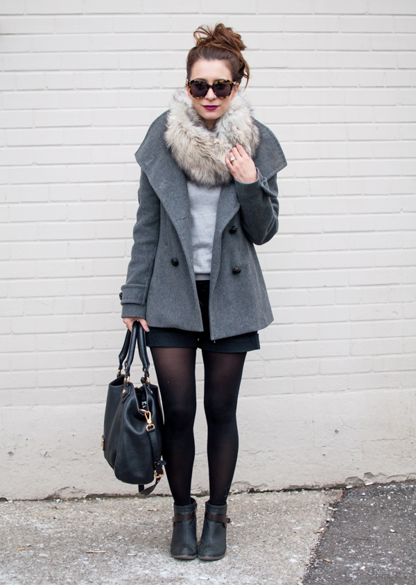 OOTD - Faux Fur Snood | La Petite Noob | A Toronto-Based Fashion and ...