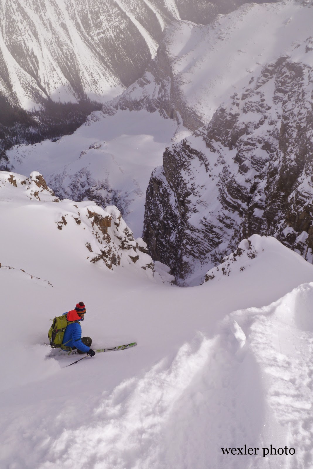 Skiing the X Couloir on Mt. Whymper - Global Alpine