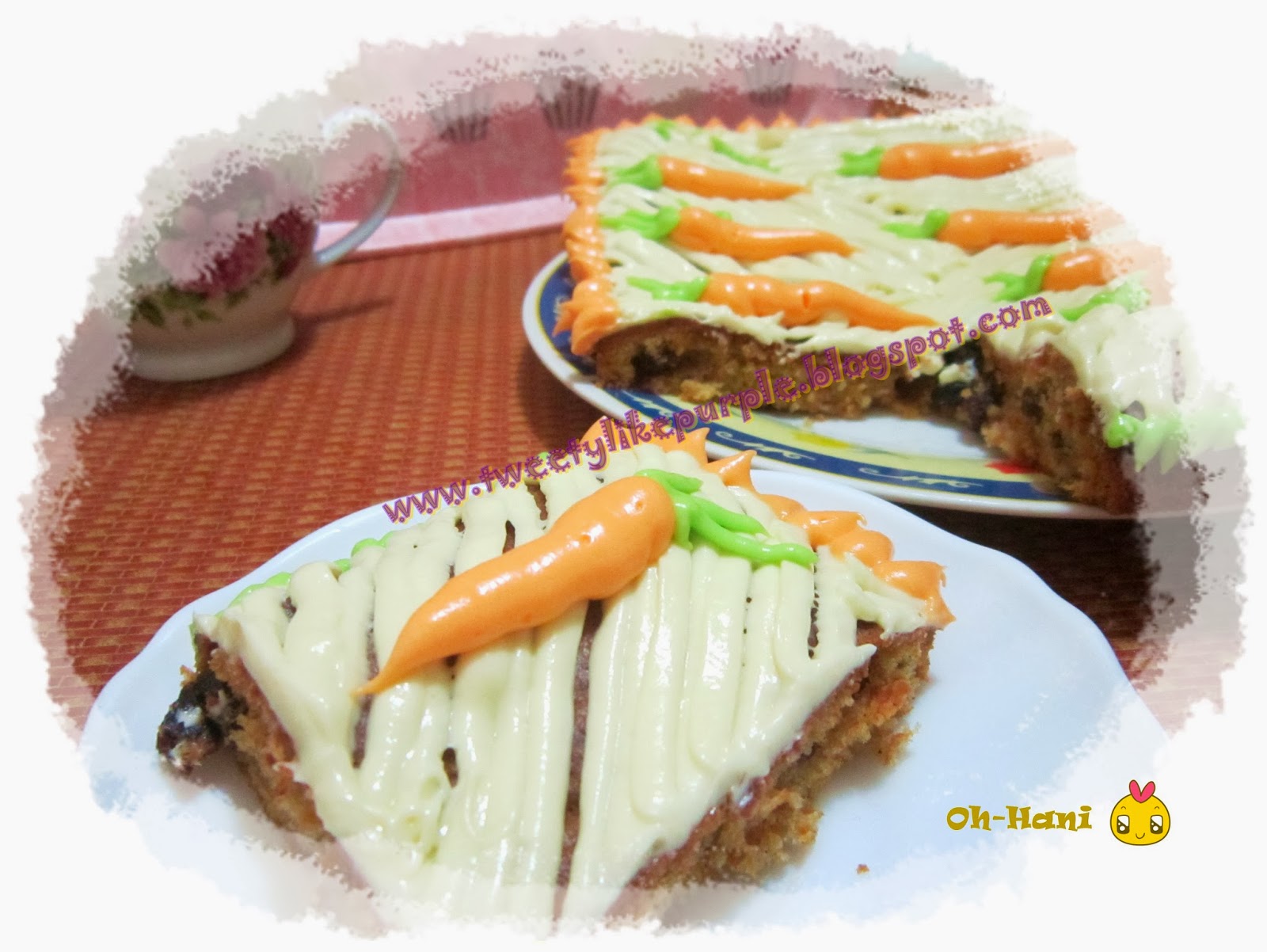 honey barney........oh Ha-Ni 오 하 니: KEK LOBAK a.k.a Carrot Cake LAGI!!!