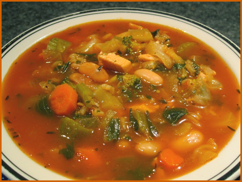 Fat Johnny's Front Porch: Kaw-Cajun Chicken Minestrone Soup