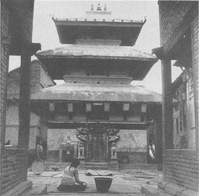 Satungal: A rare photo of Bishnu Devi Temple at Satungal