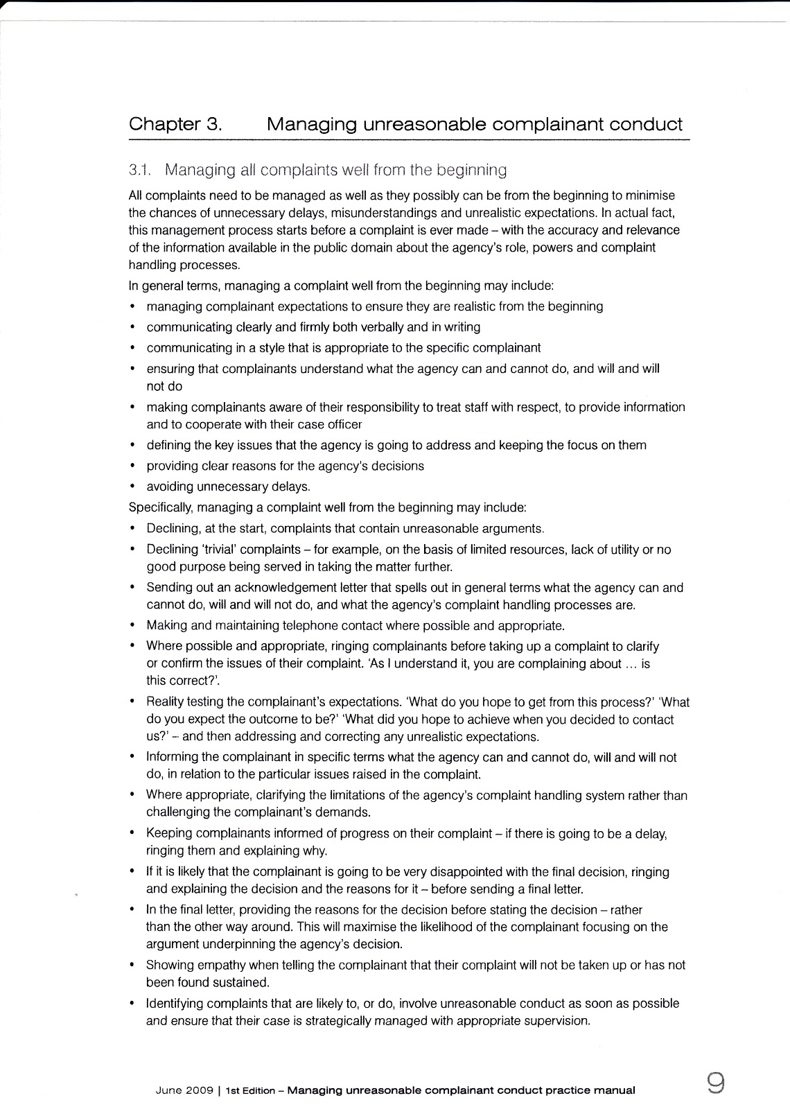 COMMONWEALTH OMBUDSMAN MISCONDUCT: Ombudsmans Managing unreasonable ...