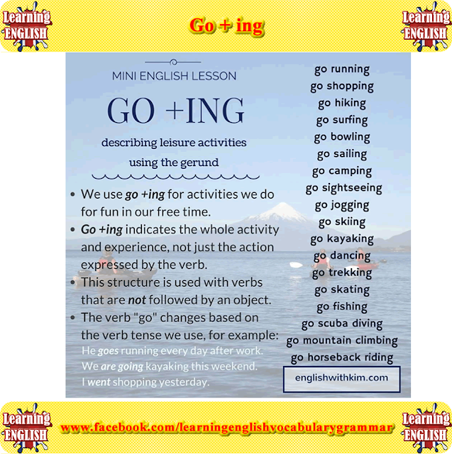 Click on: COLLOCATIONS WITH "GO"