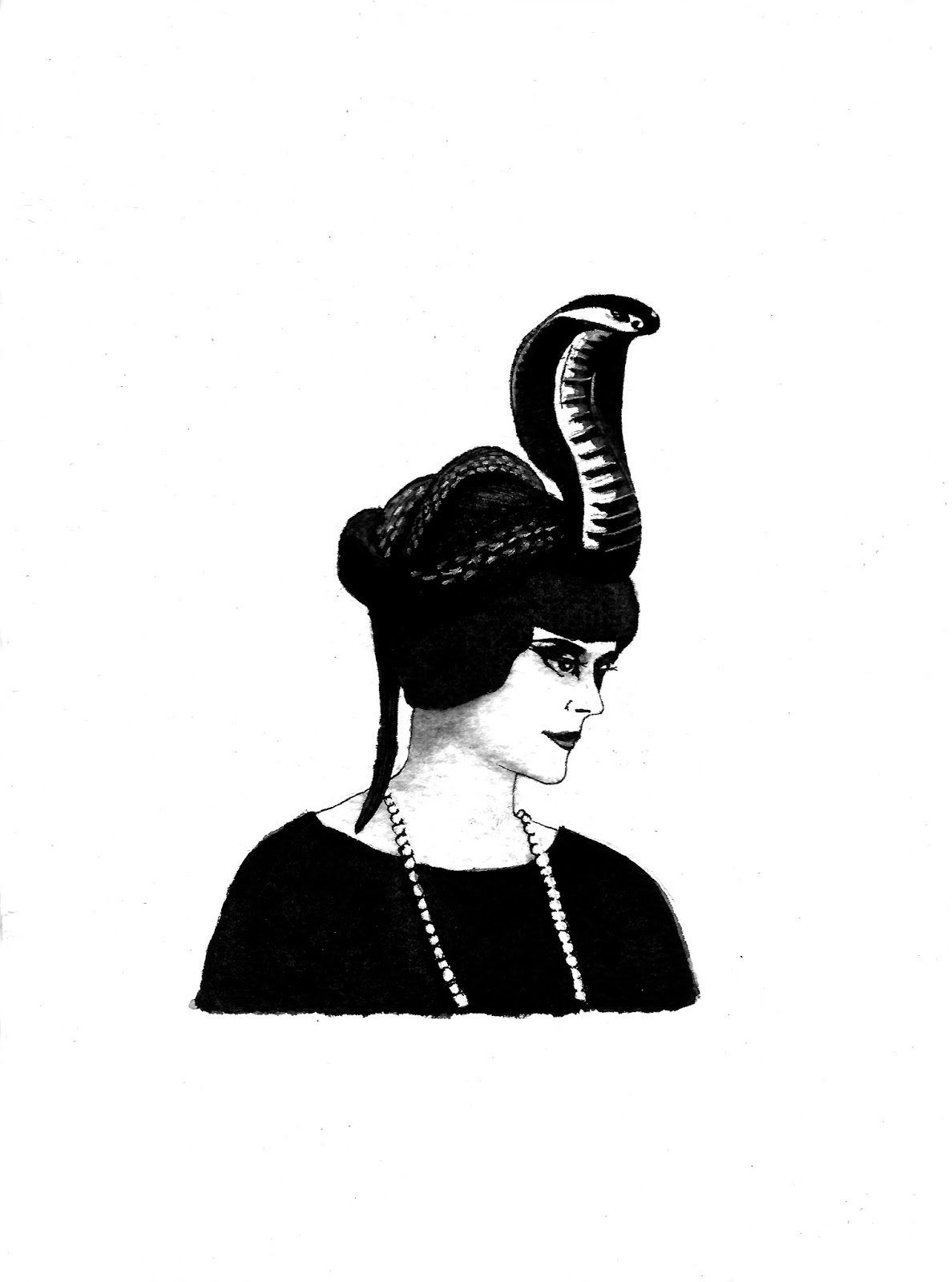 ItsaKelly Illustrations: Halloween Night 10 - Snake Lady