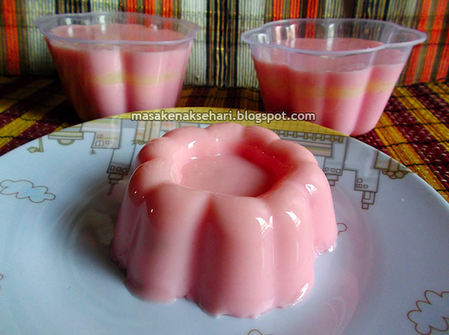 Resep Puding Susu Sutra (Silky) Lapis Vla
