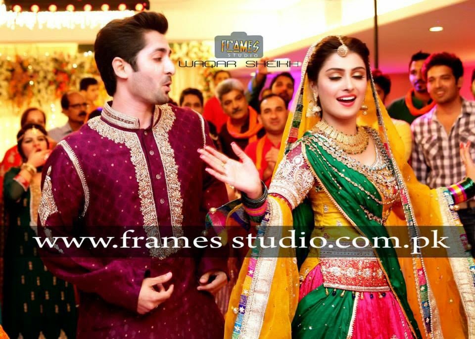 Aiza khan and Danish Taimoor Wedding pics Mehndi Special | Just Bridal
