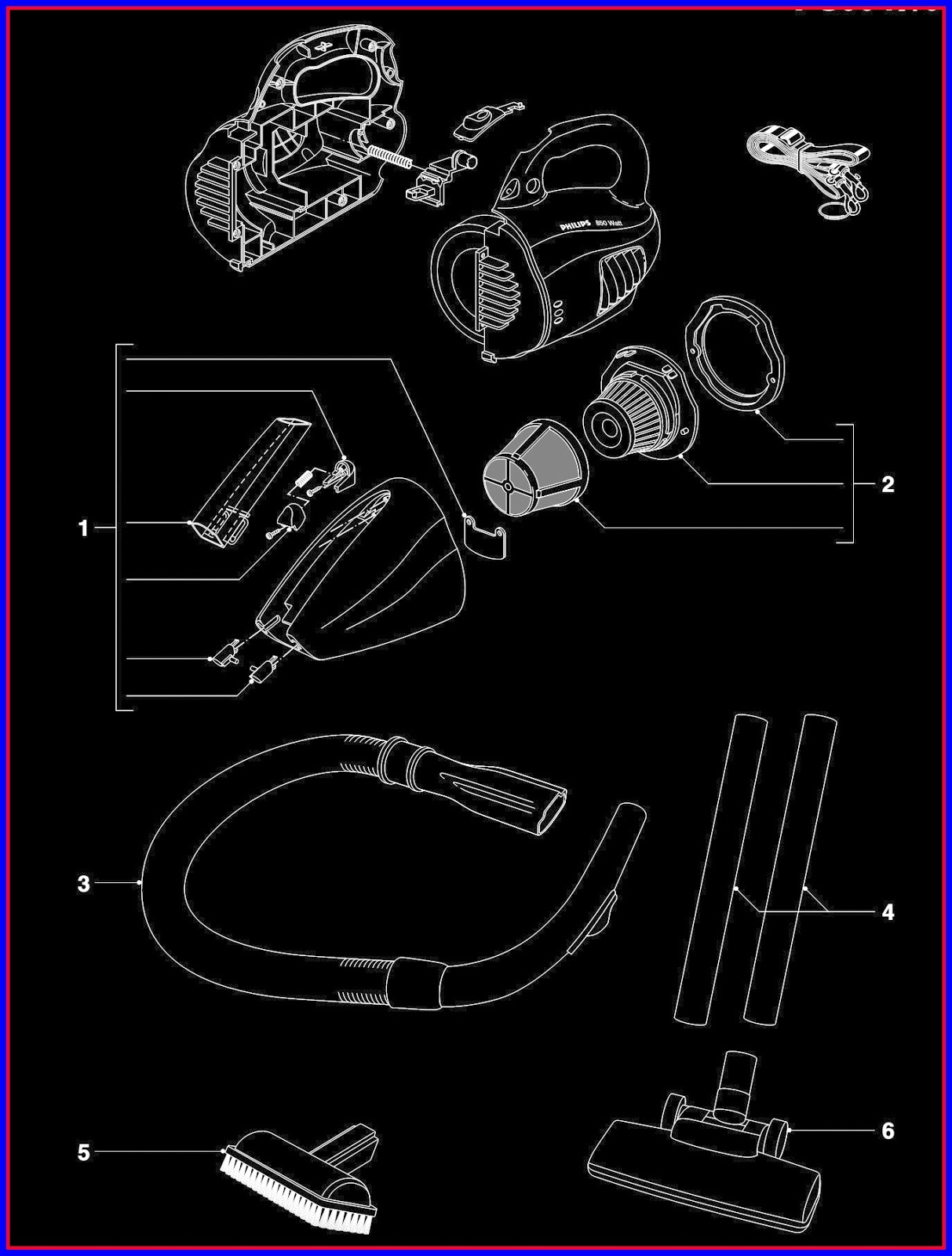 ELECTRONIC EQUIPMENT REPAIR CENTRE : PHILIPS VACUUM CLEANER FC6049/01 ...