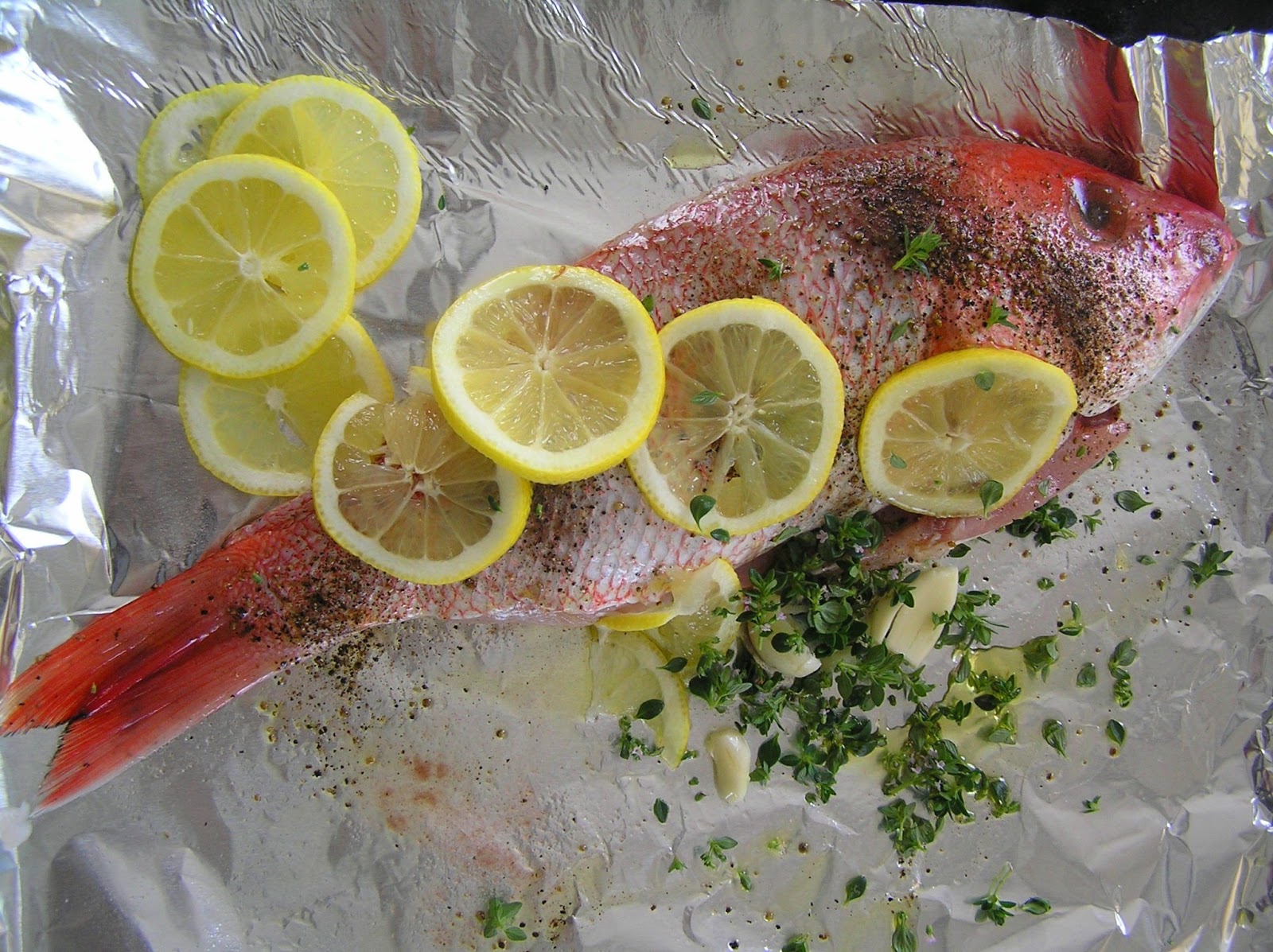 The Melting Pot: Roasted Red Snapper with Lemon & Thyme