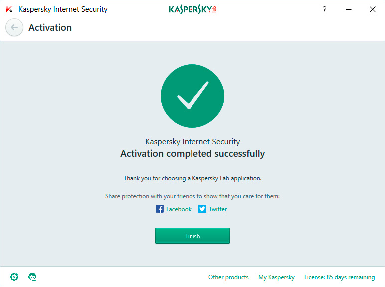 Serial de Kaspersky Internet Security, activacion del Antivirus | Derevip