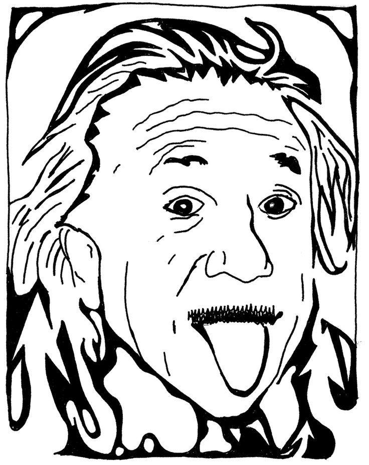 Kids Page: Albert Einstein Coloring Pages