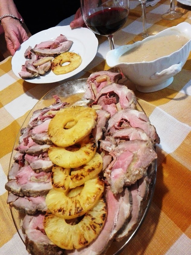 Paprika En La Cocina: Redondo relleno jamón serrano y piña