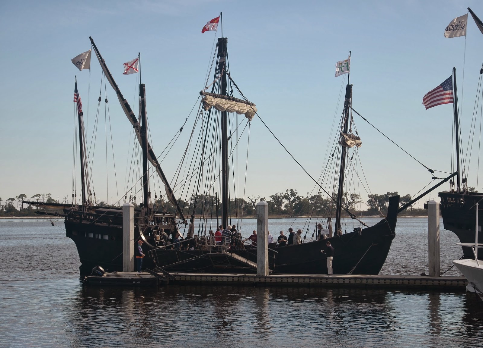 Scott's Boat Pages: Columbus Ship Replicas During Biloxi Stopover