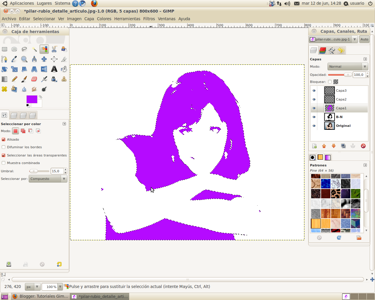 Tutoriales Gimp: Efecto Andy Warhol