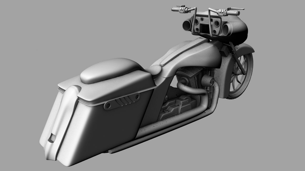 On The Lam: Another Motorcycle - Maya Model