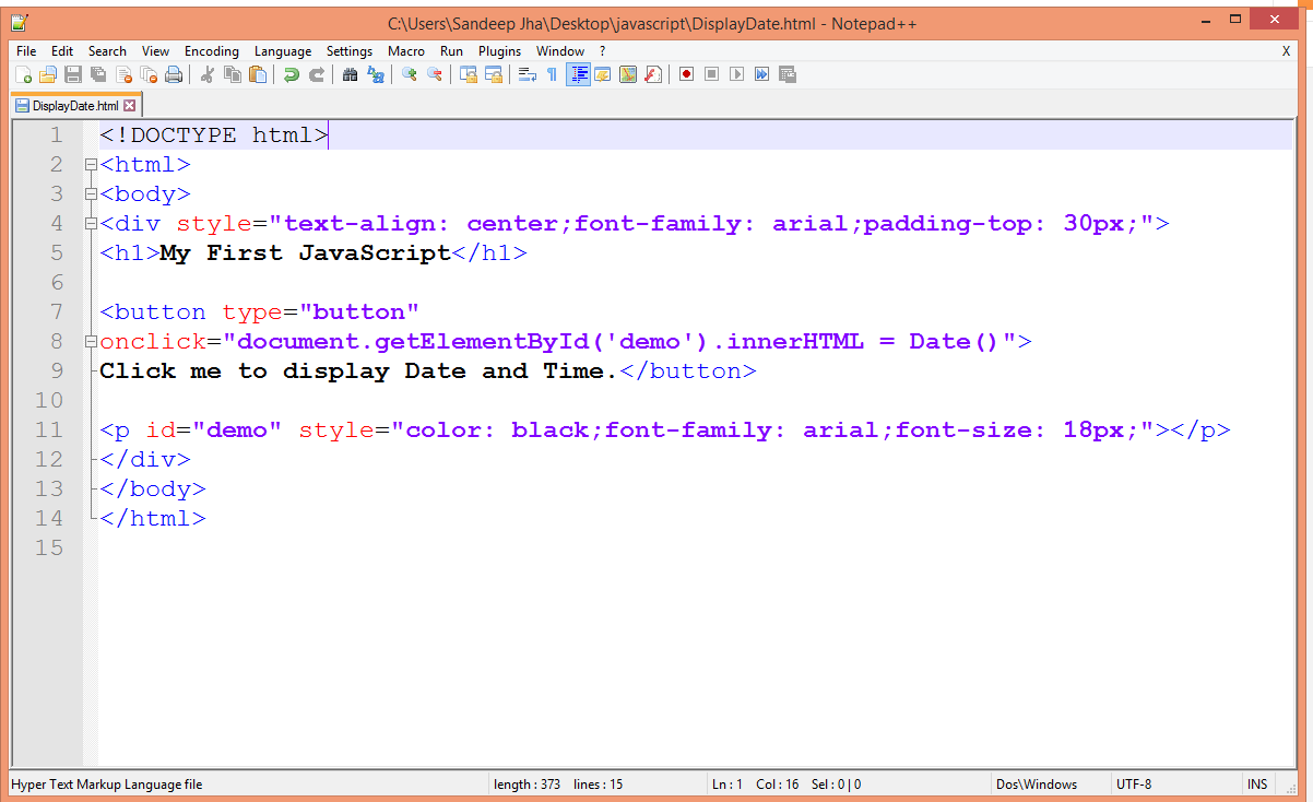 JavaScript Tutorial ~ Basic Knowledge of computer and its Application