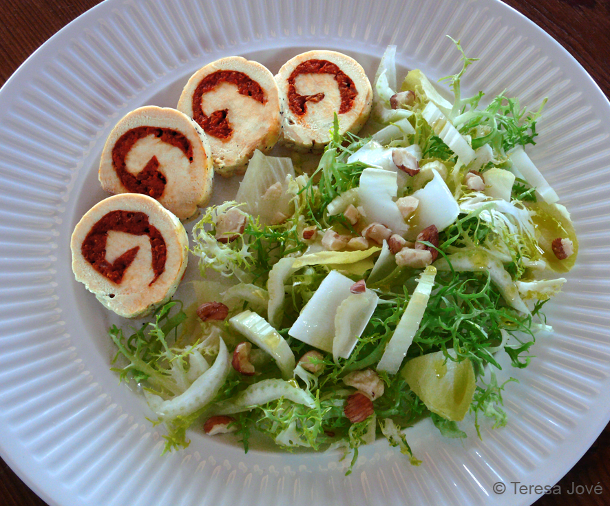 Blog Teresa: Pit de pollastre farcit de sobrassada