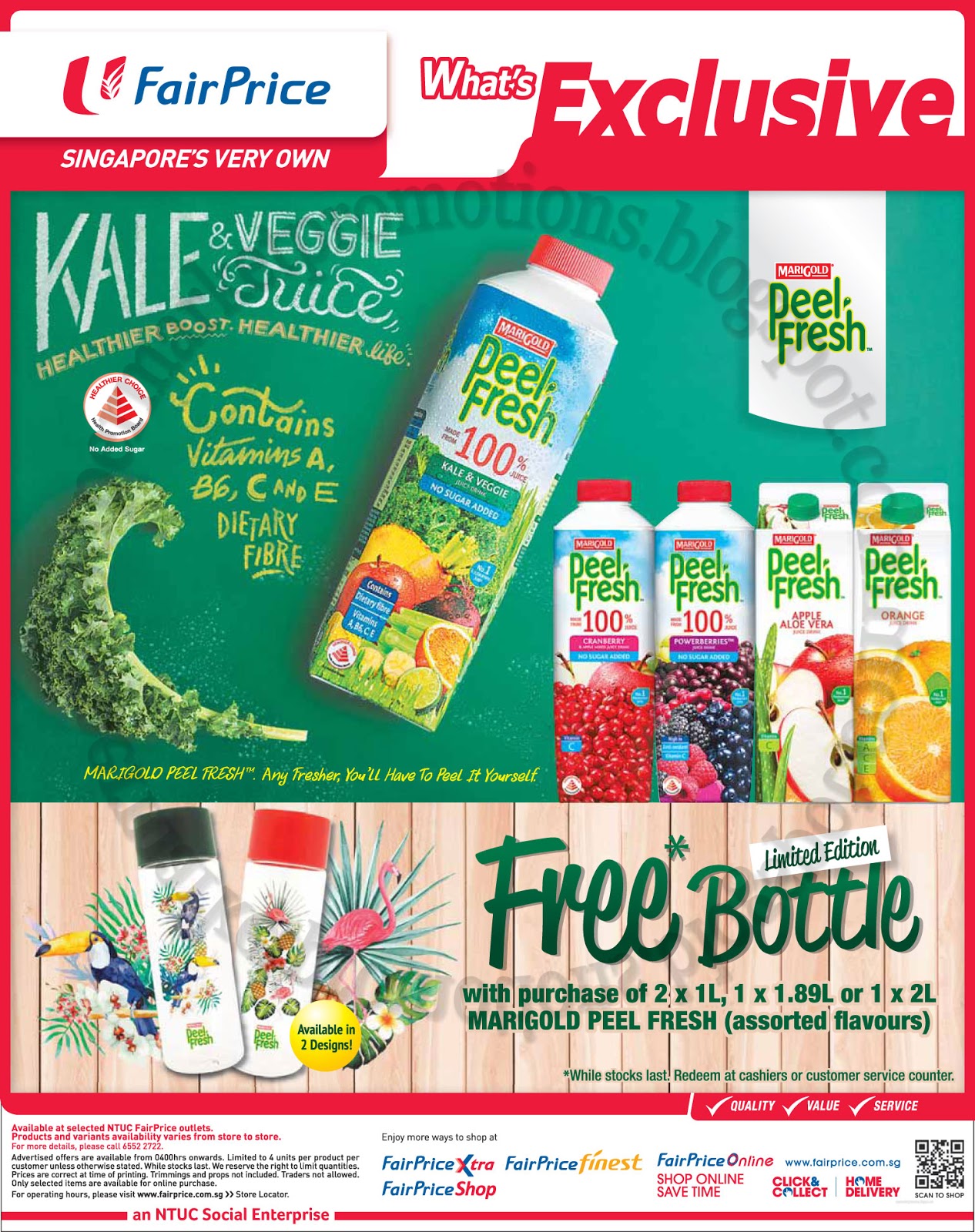 NTUC FairPrice Peel Fresh Promotion 04 August 2017 ~ Supermarket Promotions