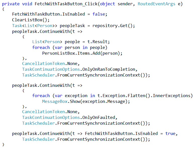 Jeremy Bytes: Task and Await: Basic Exception Handling