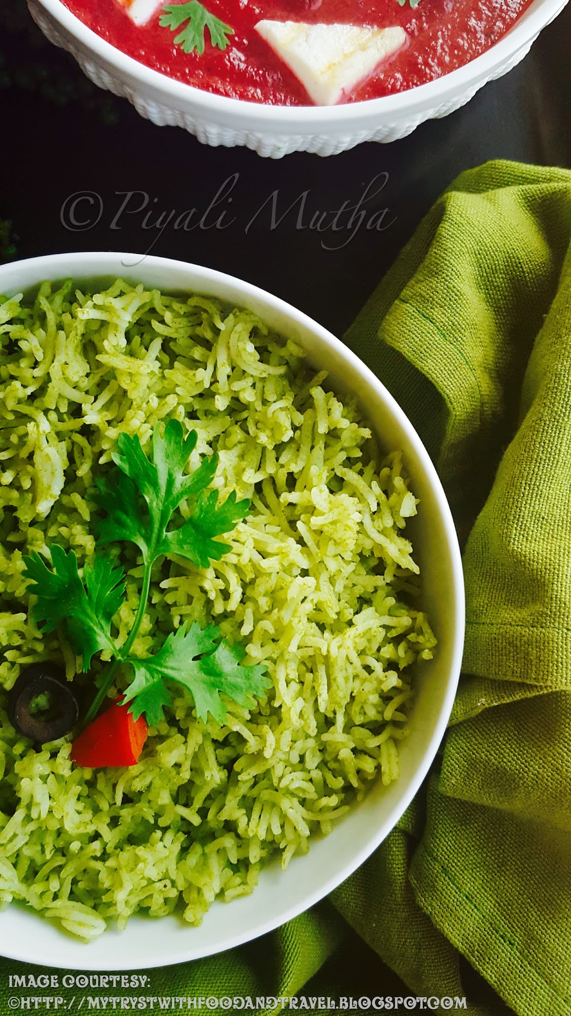 My Tryst With Food And Travel: Spicy Mexican Green Rice Recipe / Arroz ...