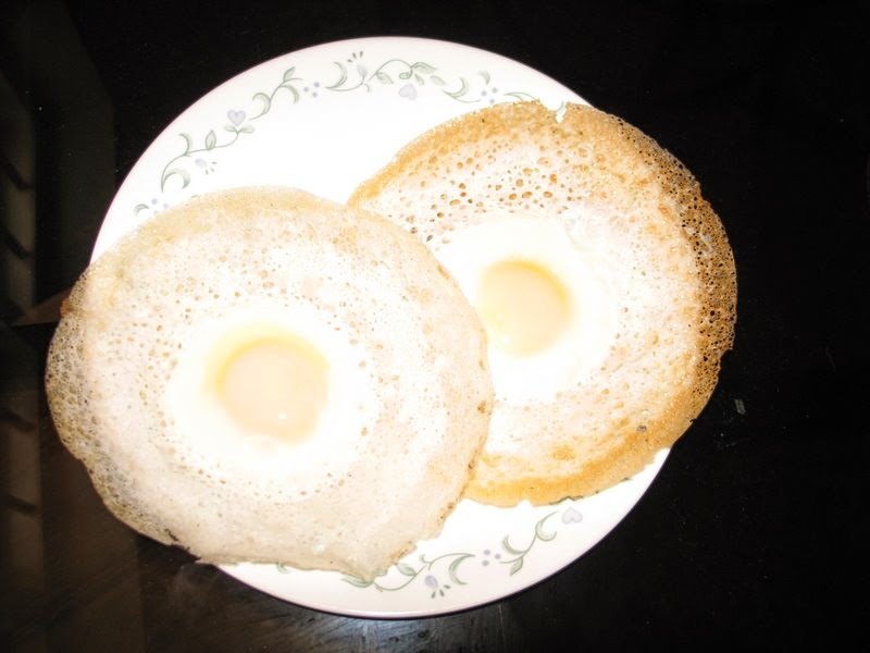 FoodoMania: Mutta Appam - Bull's-eye Appam