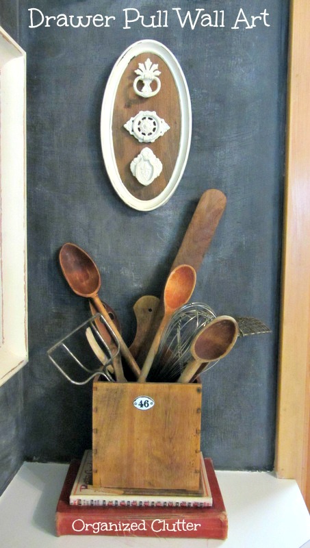 Salvaged Drawer Pull Wall Art Tutorial - Organized Clutter