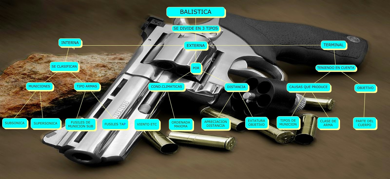 BALISTICA: IMAGEN MAPA CONCEPTUAL BALISTICA