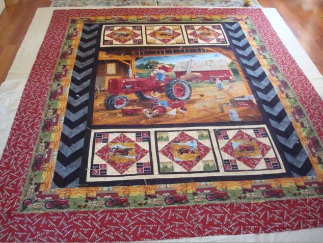 Just a Mom who Sews: Farmall Quilt