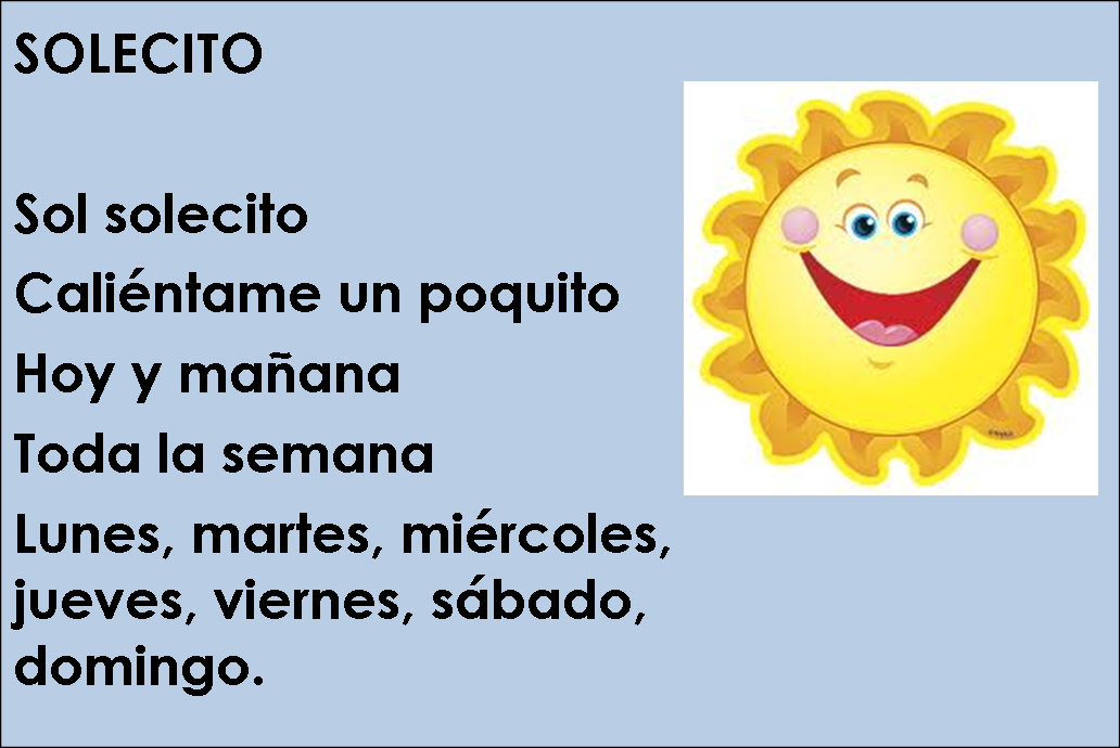Pasitos al aprendizaje: Solecito