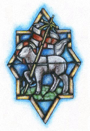 Stained Glass Graphic of Agnus Dei | Christian Clip Art Review
