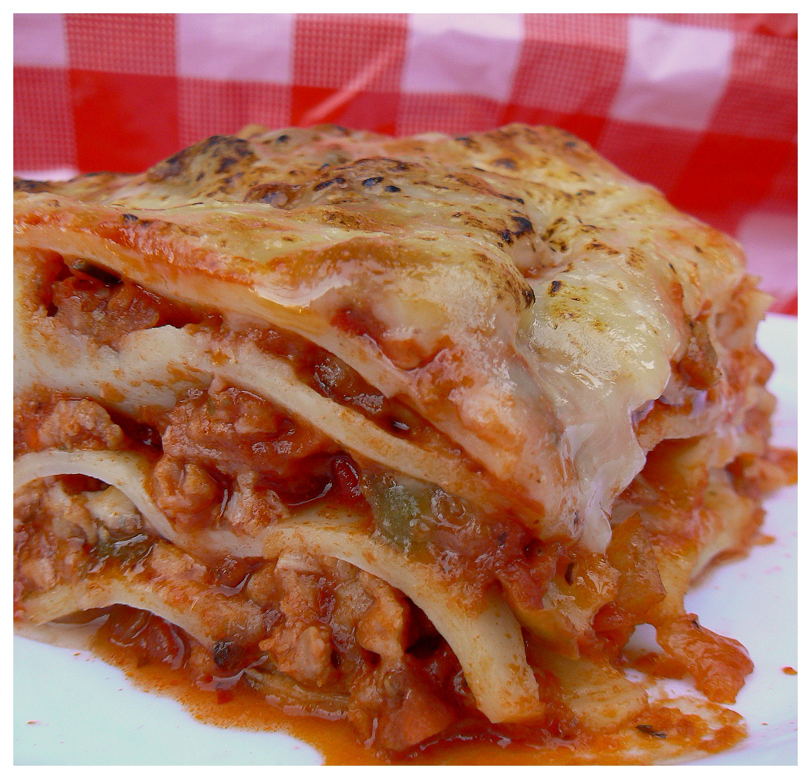 Le palais gourmand: Lasagne, sauce bolognaise aux saucisses italiennes