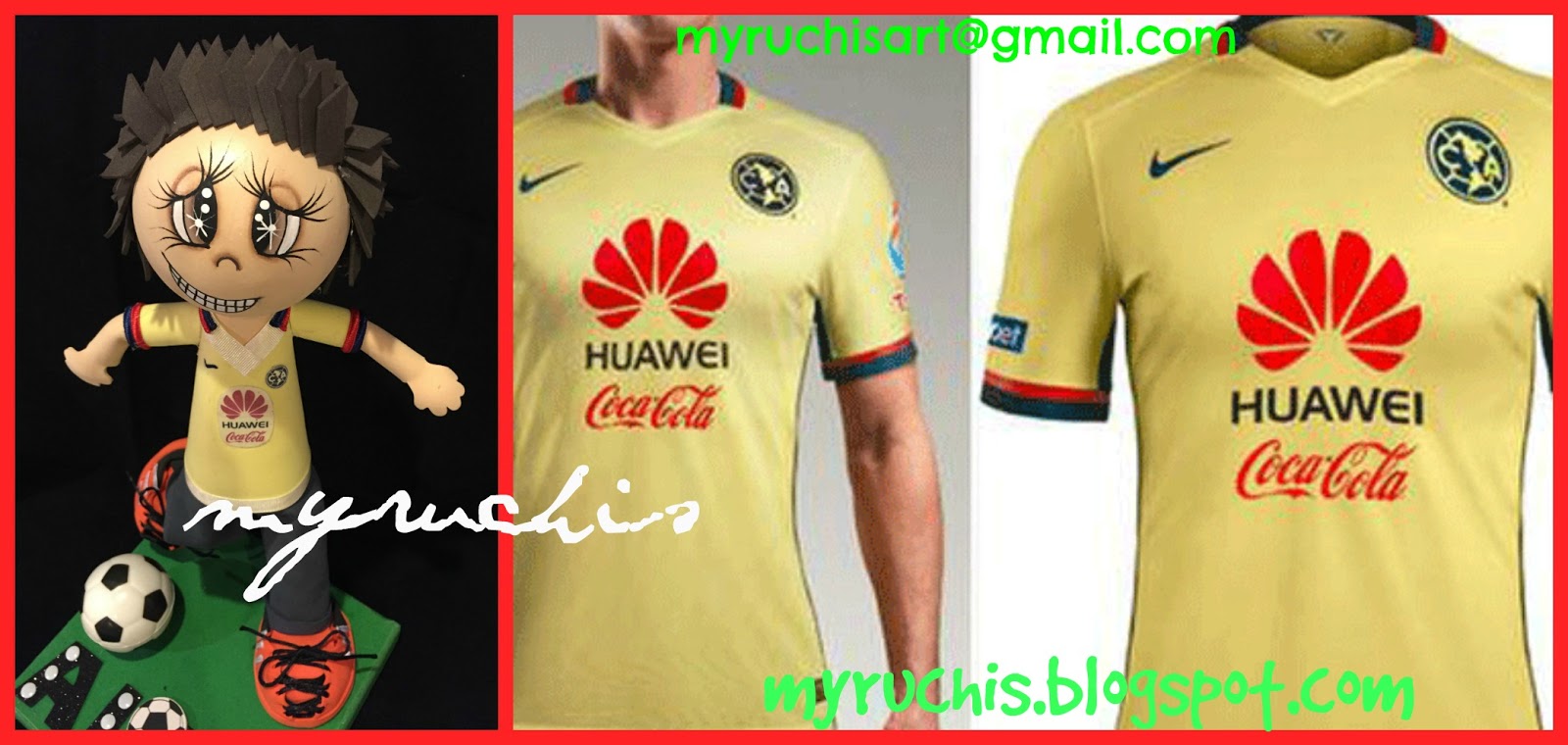 Myruchis: Regalo para mi hijo. Futbolista América Uniforme 2016