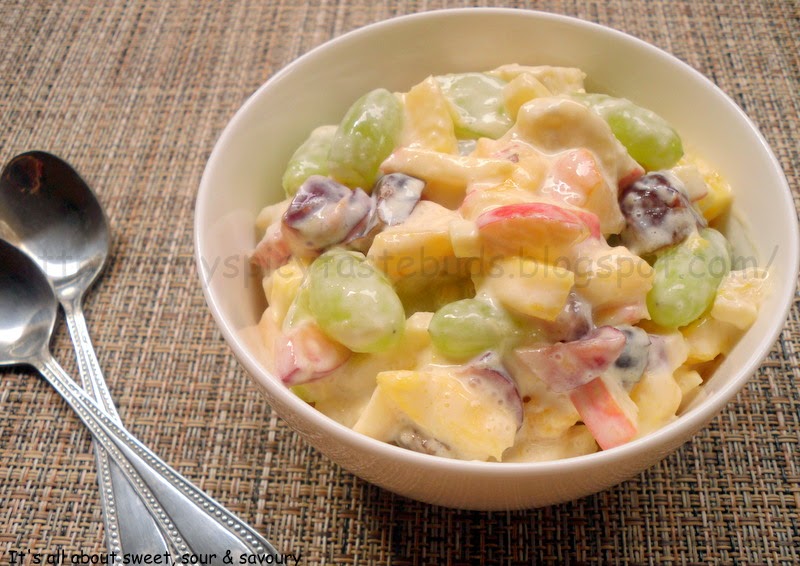 My Spicy Taste Buds: Fruit Cream Chaat