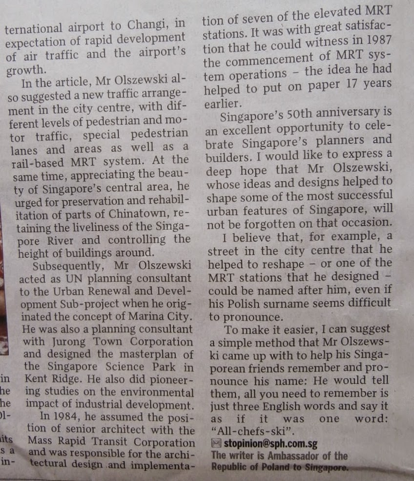 onthesannyside: Krystyn Olszewski who? Say 'thank you' to him ...