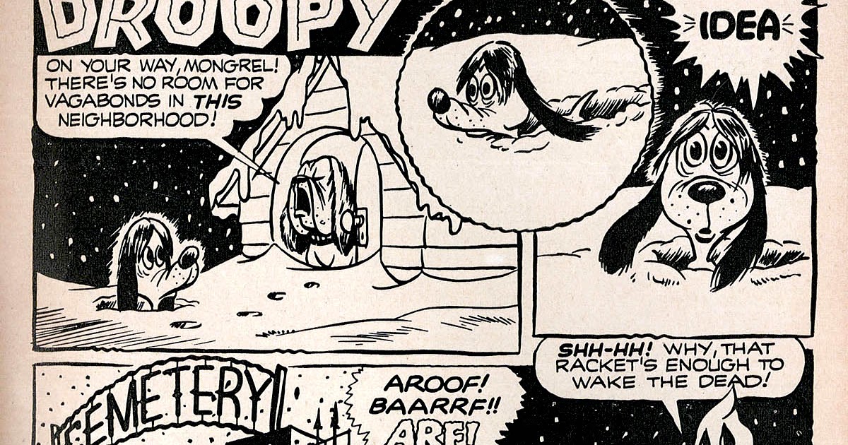 Cartoon SNAP: Droopy by Dan Gordon -- a spooky funny animal comic