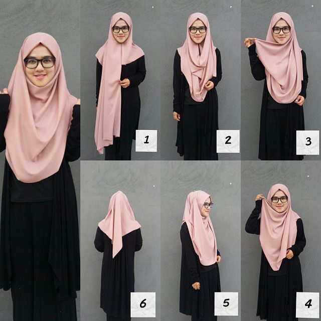 tutorial hijab syar'i populer, simpel dan mudah di pakai - Boyindo Store