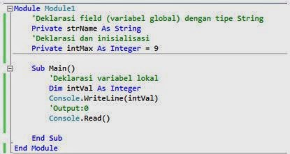 PENGENALAN VISUAL BASIC. NET & VARIABEL DAN TIPE DATA