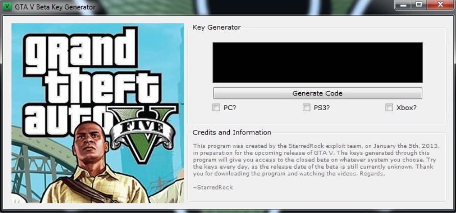 Beta Keys 4 Free: GTA 5 Beta Keys