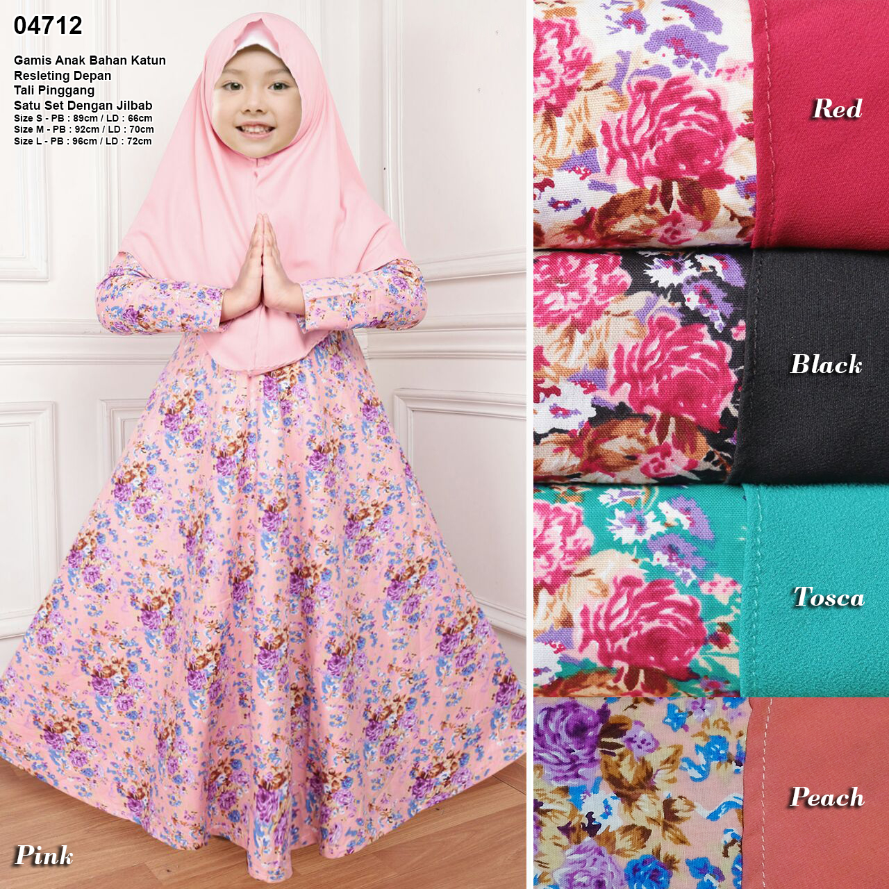 Pusat Grosir Busana Muslim Murah Sidoarjo: BM04712 Busana Muslim Anak ...