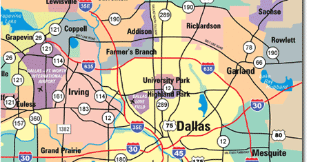 Dallas Map - Free Printable Maps