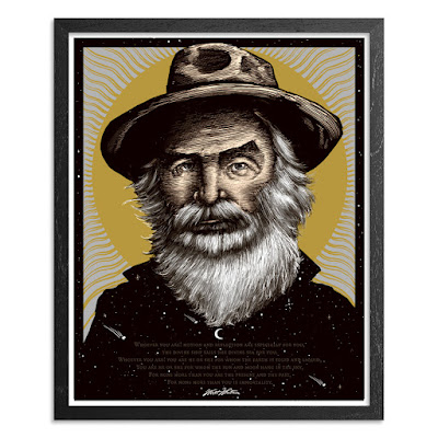 INSIDE THE ROCK POSTER FRAME BLOG: Zeb Love Walt Whitman Print And ...