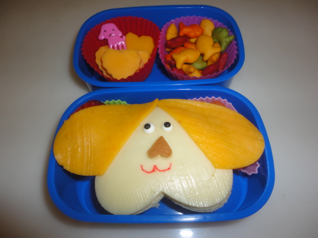 Bento School Lunches : Valentine's Day Bento Lunch #238: Puppy Love