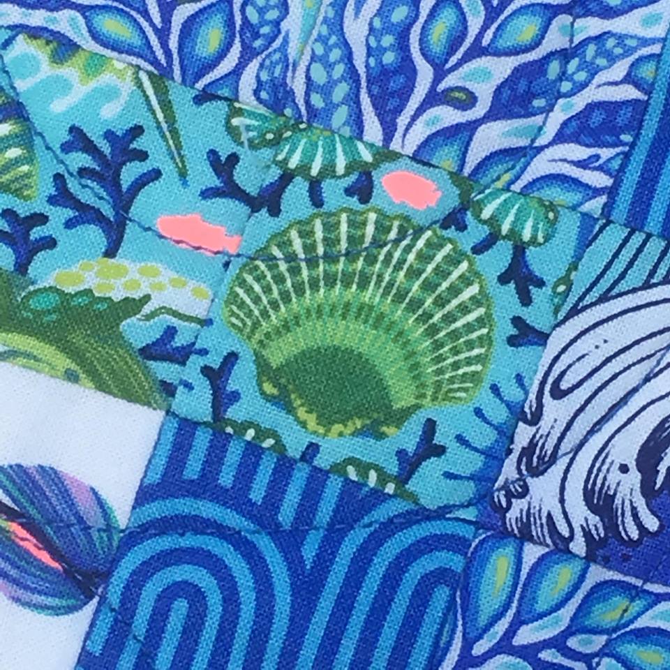 gemini stitches: Tula Pink Anchors Aweigh "Zuma" quilt