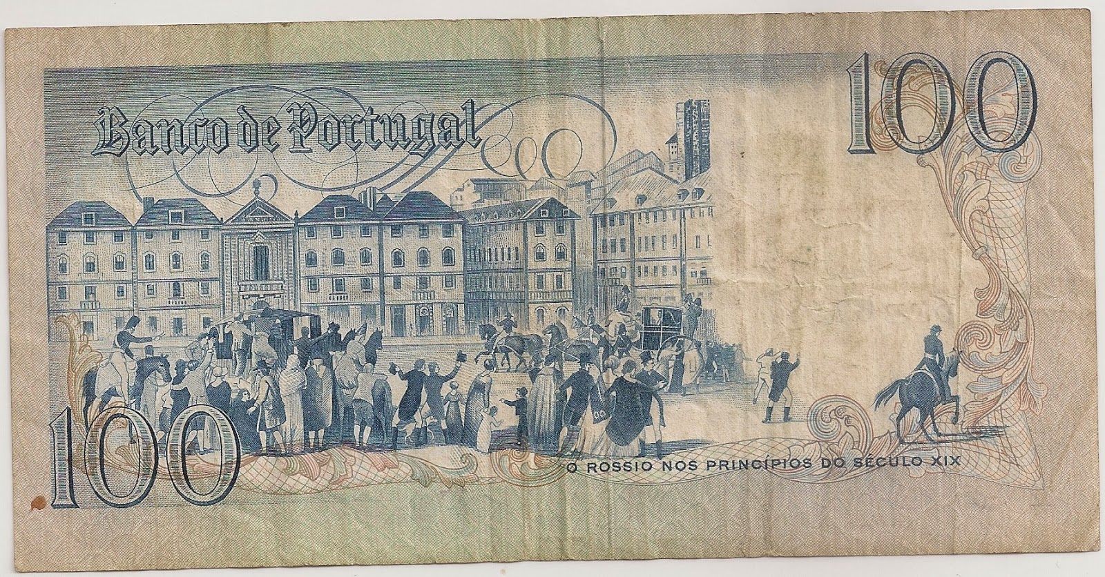 O Sótão dos Colecionadores: NOTA PORTUGUESA DE 100 ESCUDOS DE 1985.