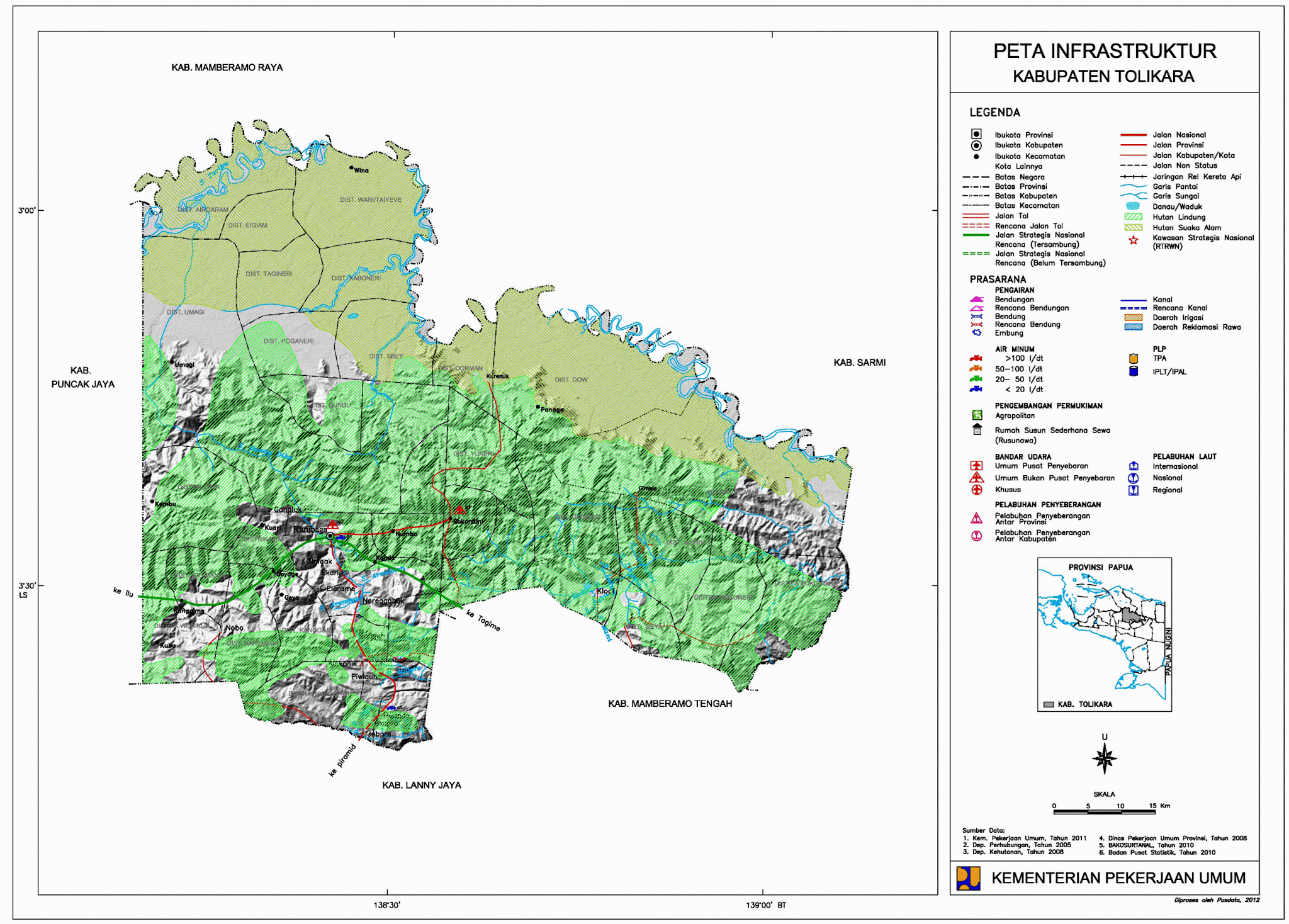 Peta Kabupaten Tolikara