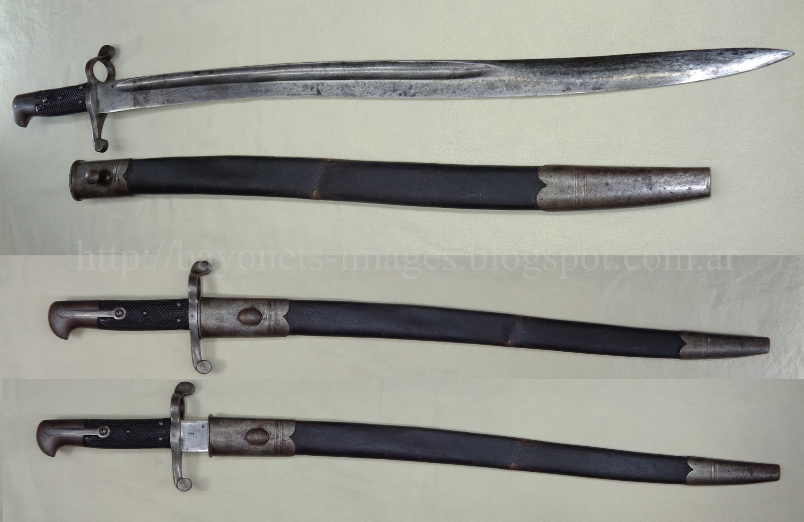 Bayonetas antiguas y modernas acompañadas de sus imágenes: sable ...