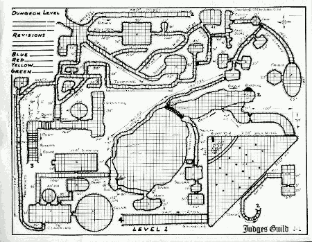 Quickly, Quietly, Carefully: Observations about Judges Guild map 1 from ...